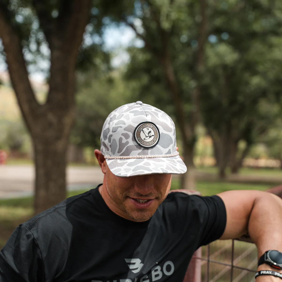 BURLEBO CAP - CIRCLE MALLARD - CLASSIC DEER CAMO – Deb & Co. Boutique