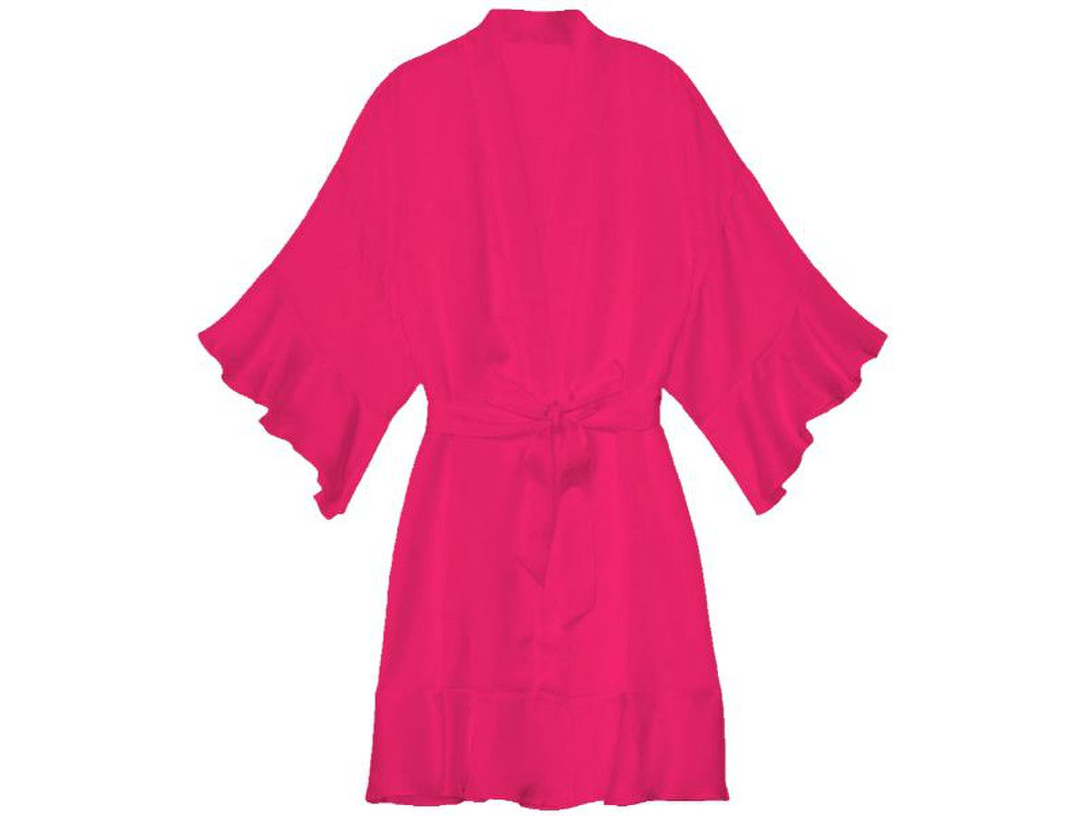 HOT PINK SATIN ROBE – Deb & Co. Boutique